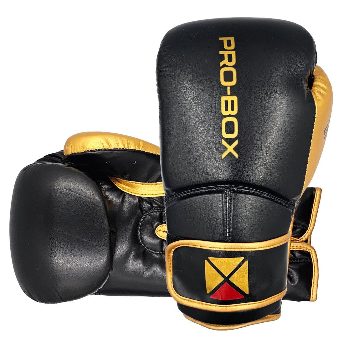 *NEW* SPEED GLOVES BLACK-GOLD– Pro-Box